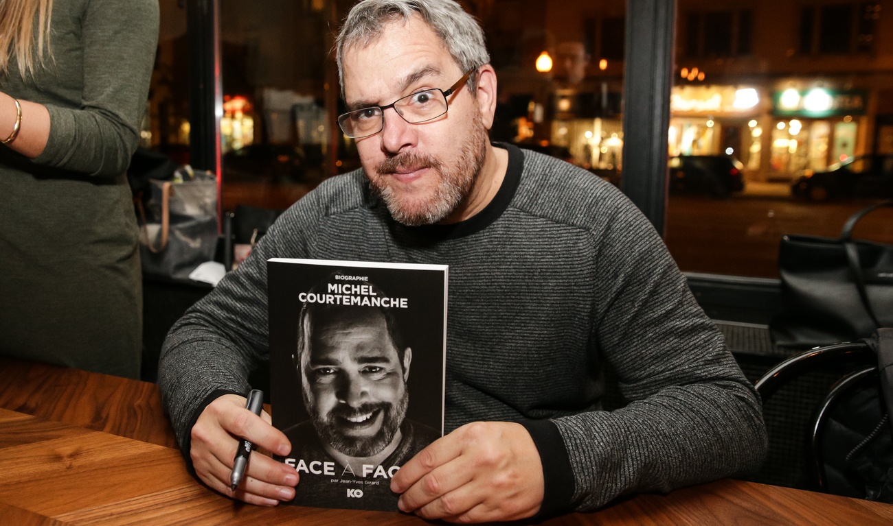 Michel Courtemanche lance sa biographie entouré d'amis - Showbizz.net